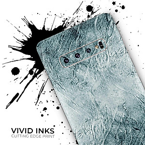 DesignSkinz Grungy Teal Wavy Abstract Surface Protective Vinyl Decal Wrap Skin Cover Compatible with The Samsung Galaxy S20 (Screen Trim & Back Glass Skin)