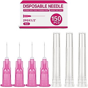 150 Pack 29 Ga 0.5 Inch Luer Lock,Lab Accessories, Industrial Dispensing Accessories, Individually Packaged
