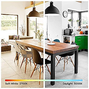 Amazon Basics - A19 LED Light Bulb, Soft White, 12W (Equivalent to 75W), Dimmable, 10,000 Hour Lifetime, 6-Pack