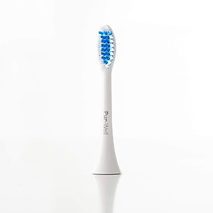 Sonic Clean Brush Replacement Heads Soft Dupont Bristles Four (4) Pack Electric Toothbrush Heads (White)