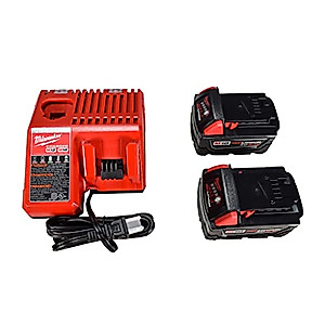 Milwaukee 2904-22 12V 1/2'' Hammer Drill/Driver Kit with (2) 5.0Ah Batteries, Charger & Tool Case Red