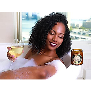 Chaconia Candles Nontoxic, Clean Burning, Long Lasting Scented Candle | Sustainably Handmade | Coconut Wax Blend | 8 oz |60-Hour Burn Time | Aromatherapy (Berry Scented Candle)