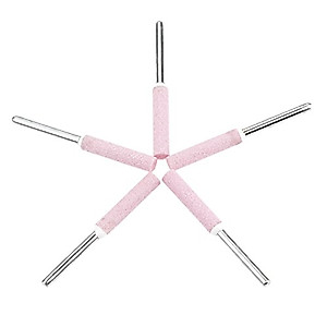 Hicello 5PCS Burr Grinding Stone File, 3/16" Chainsaw Sharpener, Polishing Grinding Tool for Chain Saw Stone Jewelry Wood