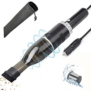 TN TONNY Portable 12 Volt Car Vacuum Cleaner, Handheld Car Vacuum High Power 5000Pa,Portable Vacuum Cleaner with LED Light