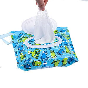 Wet Wipe Bag, Clamshell Wipe Holder, Cute Wet Wipes Bag, Travel Wet Wipes Box, Portable Wipes Container, Eco-Friendly Wipes Case(8)