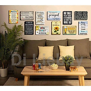 Mvgges A House Blessing 8"x12" Metal Tin Sign, Hanging Sign, Wall Art, Home Decor Inspirational Decor