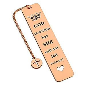 Inspirational Religious Gift for Women Daughter Bridal Shower Gift for Teens Baptism Gifts for Girl Easter Gifts for Toddlers Christian Gifts for Wife Mom First Communion Bookmark Gift for Goddaughter