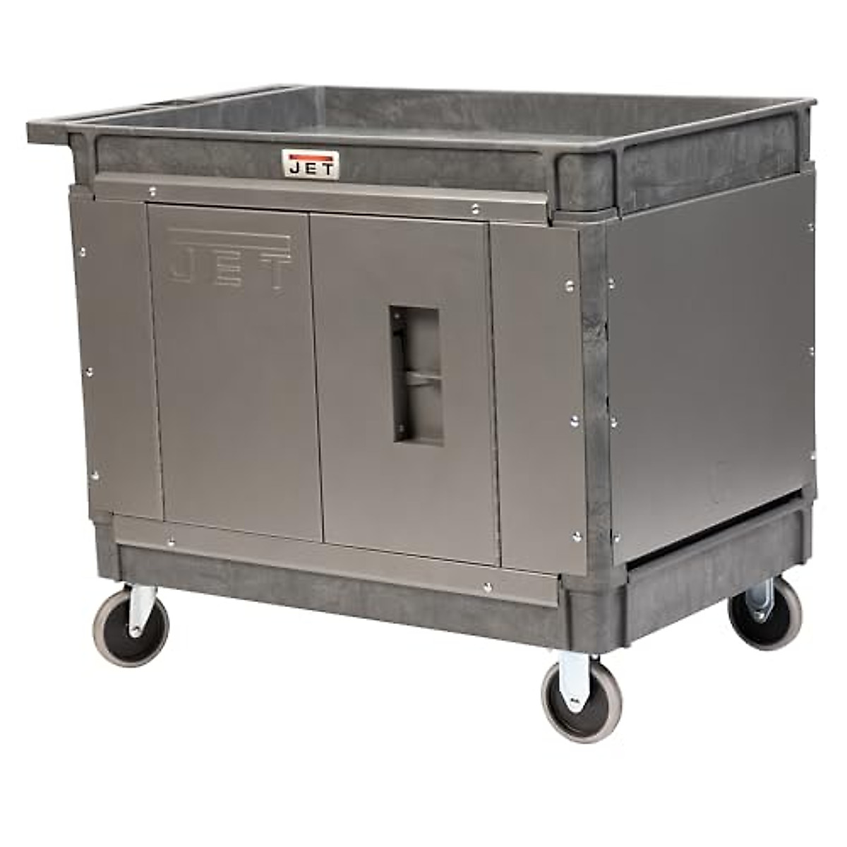 JET PUC-4126 Resin Utility Cart with JT1-126 LOAD-N-LOCK Security System