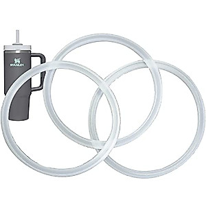 Replacement Lid Seals for Stanley Quencher H2.0 40 Ounce FlowState Drinking Tumbler (White)