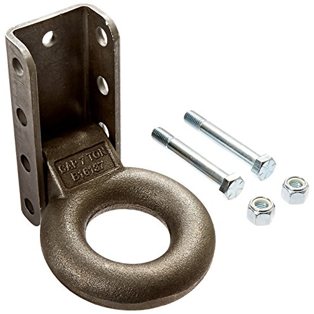 Buyers Products B18128 Adjustable Eye Assembly, 3 Position Iron Towing Assembly with 3" Formed Steel Channel and 3" ID Eye MGTW 12,000lbs, MVL 2,000lbs