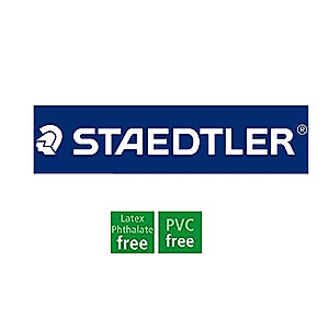 Staedtler Sliding retractable pencil eraser with plastic sleeve, assorted soft pastel color 4 Pack