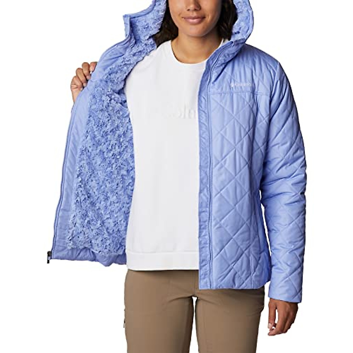Columbia Women's Copper Crest Hooded Jacket, Serenity, Small