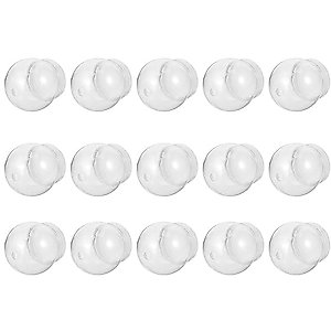 NOLITOY DIY Snow Globe 15pcs Clear Plastic Water Globe with Screw Off Cap Empty Fillable Globe Water Globe Jar Christmas Candy Jar for DIY Crafts Home Decoration Gifts