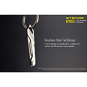 Nitecore NTK05 Titanium Folding Scalpel Everyday Knife and a Sticker