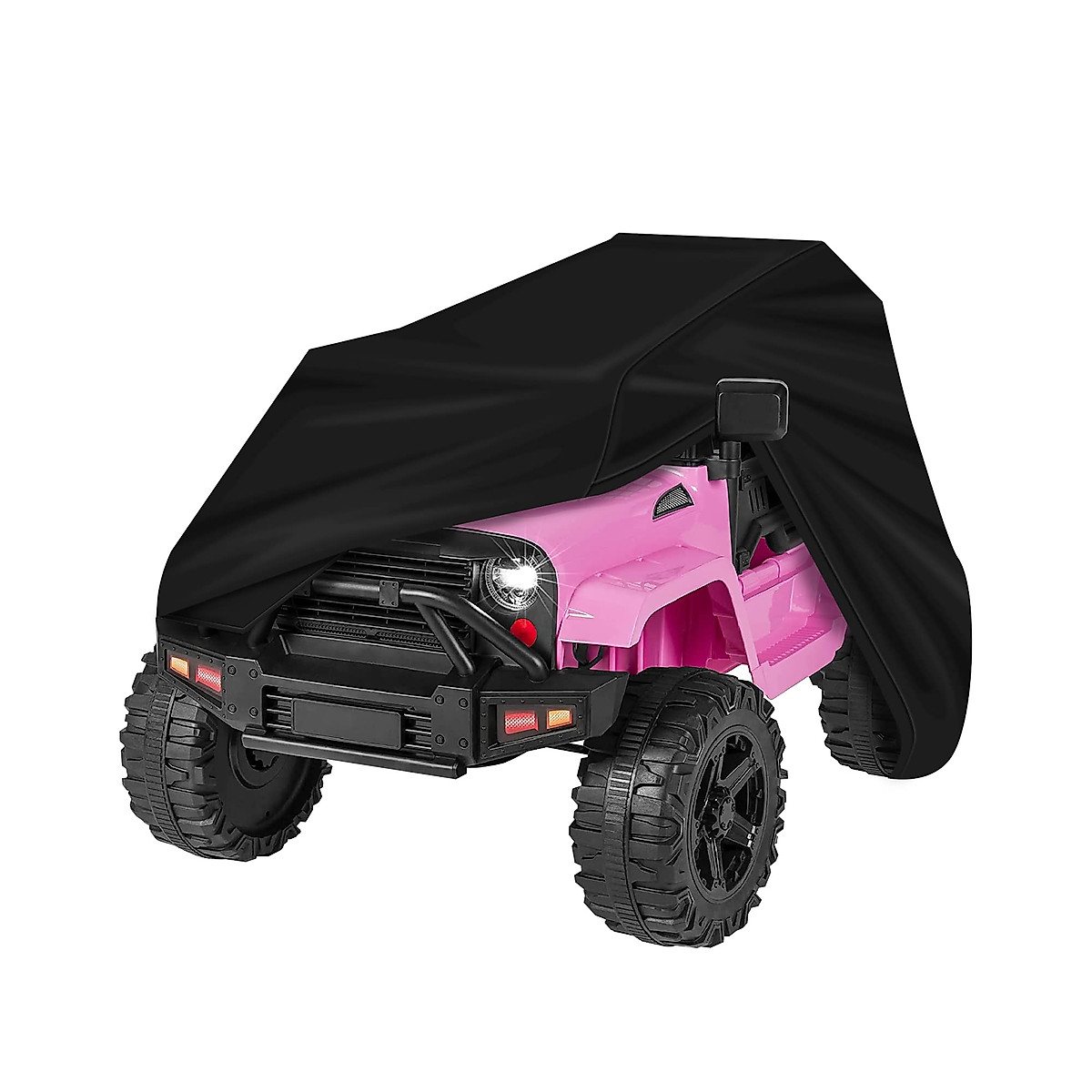 JDZYYCQ Kids Ride-On Toy Car Cover, Outdoor Waterproof Protection for Electric Battery-Powered Children's Wheeled Toy Car-General Type, 51.6'' L x 27.5'' W x 23.8'' H ., BLACK