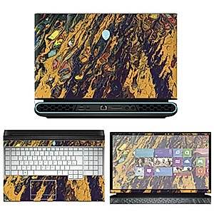 Decalrus - Protective Decal Floral Skin Sticker for 2019 Alienware Area-51m AWAR51M (17.3" Screen) case Cover wrap ALarea51m_17-231