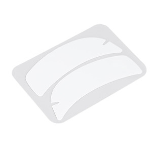 10 Pairs Reusable Silicone Under Eye Gel Pads for Eyelash Extensions, Flexible Notch Design Eyelash Extension Patches for Salons Individuals Schools (White)
