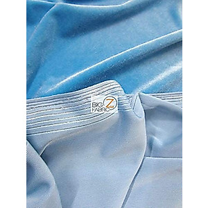 Big Z Fabric Stretch Velvet Velour Spandex 360 Grams Costume Fabric by The Yard DIY Dress Fashion Accessories Decor Apparel (Fuchsia)