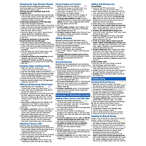 Adobe Acrobat Pro DC Introduction Quick Reference Training Tutorial Guide (Cheat Sheet of Instructions, Tips & Shortcuts - Laminated Card)