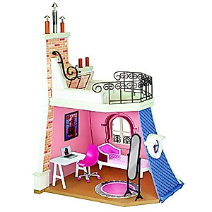 Miraculous Ladybug Marinette's 2-in-1 Bedroom and Rooftop Playset with Accessories by Playmates Toys