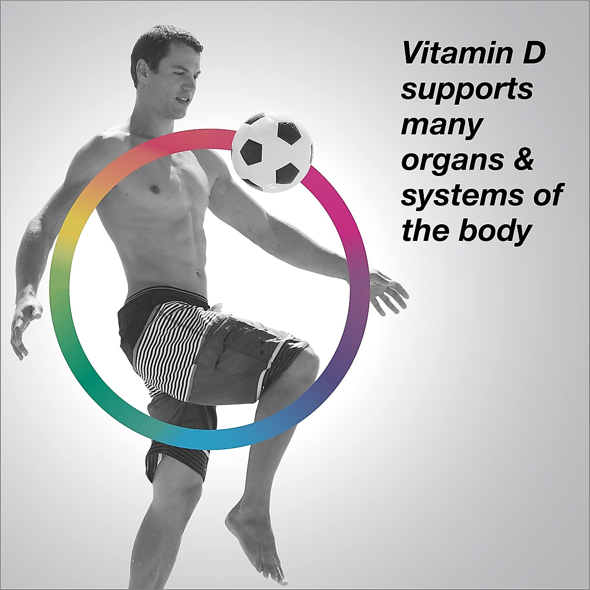 Rainbow Light - Berry D-Licious 2,500 IU Vitamin D3 Gummy - Ultra Potency Vitamin D Supplement Supports Bone and Muscle Strength, Calcium Absorption, and Circulatory Health; Gluten-Free - 50 Count