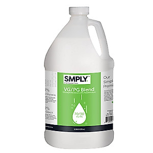 SMPLY. 70/30 Vegetable Glycerin and Propylene Glycol Blend, Ultra Pure USP PG and Food Grade Vegetable Glycerin for Skin, Soap, Food, and More, 1 Gallon