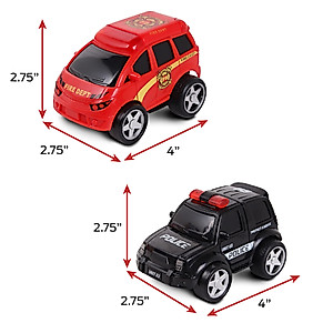 NKOK Junior Racers 2PK Friction Powered Fire Rescue & Police