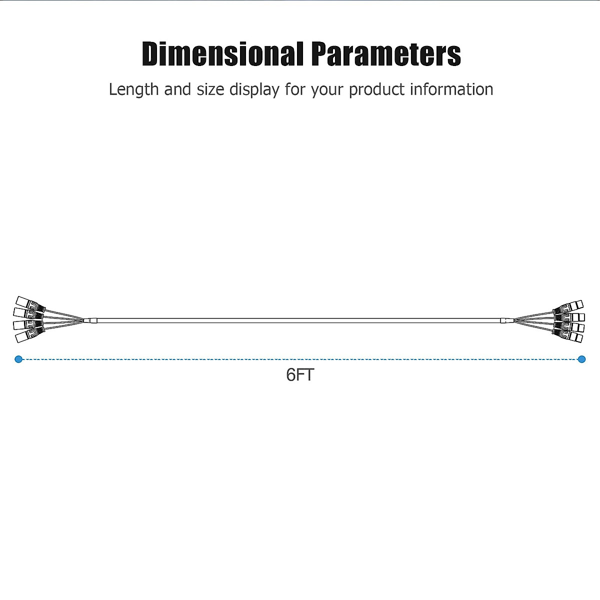 XLR Snake Cable, 6-Feet 4-Channel XLR Male to XLR Female Snake Splitter Microphone Cable Cord with Color Coded, Rubber Cable Boot, Ancable