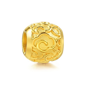 CHOW SANG SANG 999 24K Solid Gold Cloud Of Glory Charm Bracelet for Women 86337C