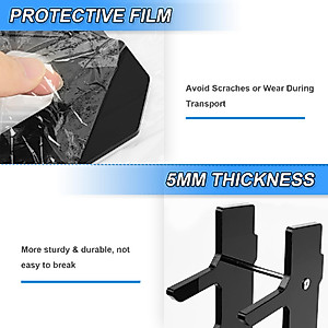 Cosmos Acrylic Knife Display Stand, Pocket Knife Holder EDC Knife Organizer Rack Folding Knife Display Case Multitool Storage Shelf Dagger Stand for Collection, Home Decoration (Solid Black)