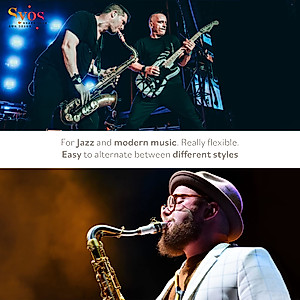 Syos Tenor Saxophone Mouthpiece, Steady Model, 7 Tip Opening, Arctic White, Improve the Sound of your Sax with this Easy-To-Play, Flexible and Homogeneous Tenor Sax Mouthpiece