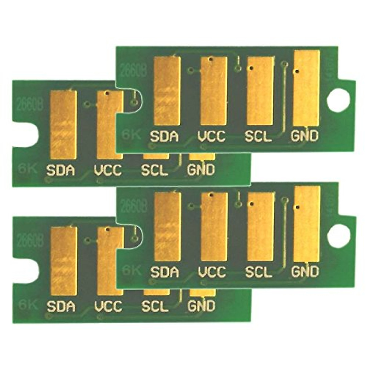 (1 time) 4 Toner Refill for Ricoh Aficio SP C250SF, SP C250DN Color Printer + 4 Reset Chips by New Era Toner