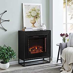SEI Furniture Frescan Electric Fireplace, Black