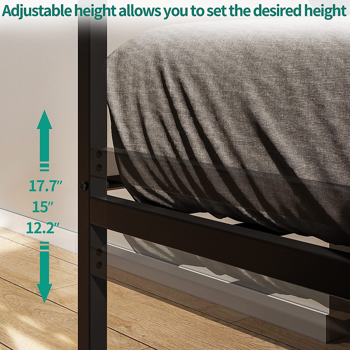 YITAHOME Twin Daybed with Pull Out Trundle/Steel Slat Support/Space Saving Adjustable Height Sofa Bed Couch and Multi-Functional Furniture for Living Room and Guest Room, Black