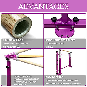 GBVUGY Gymnastics Kip Bar with Mat for Home Indoor Training,Horizontal Bar for Kids Girls Junior,Adjustable Arms from 3' - 5' Gym Equipment,1-4 Levels,300lbs Weight Capacity