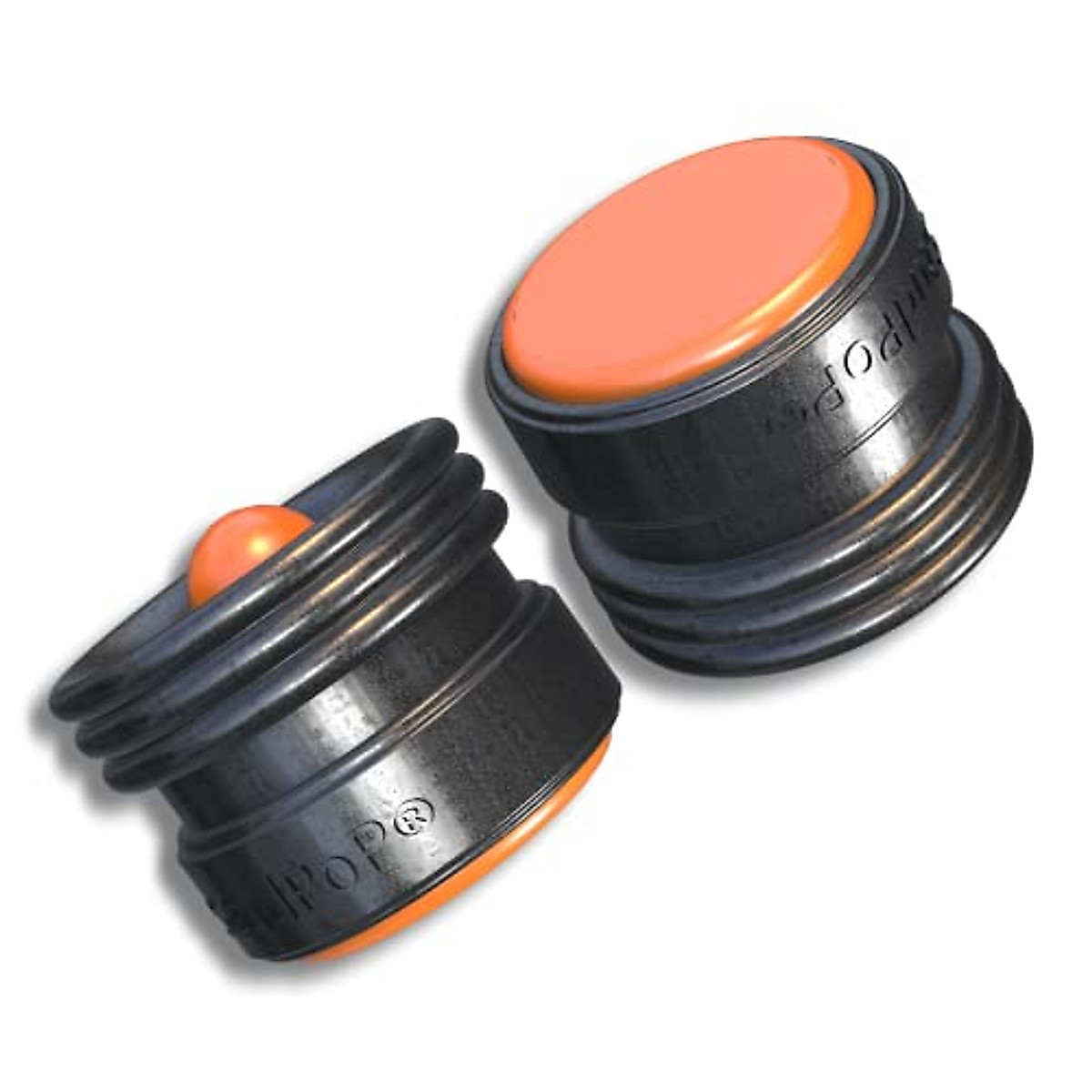 StudPoP Original Magnetic Stud Finder. Orange. Finds metal fasteners holding the wall to the studs. 1" diam moving magnet gives an audible click and a visual movement when fastener is found.