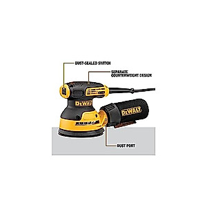 DEWALT Random Orbit Sander, Variable Speed, 5-Inch (DWE6423)