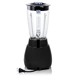Better Chef Classic 10-speed Blender | 6-cup | BPA-free Acrylonitrile Styrene Polymer Jar (Black)
