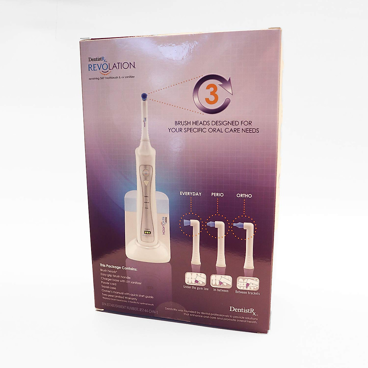 DentistRx Revolation - Revolving 360 Toothbrush & UV Sanitizer