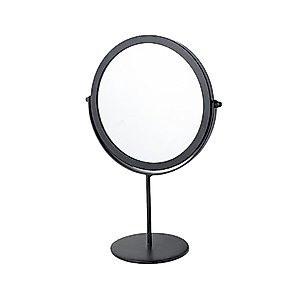 LEEOX Cosmetic Mirror Portable Makeup Mirror with Stand, 350° Rotation Cosmetic Mirror, Round,Vanity Mirror with Stand and Removable Base