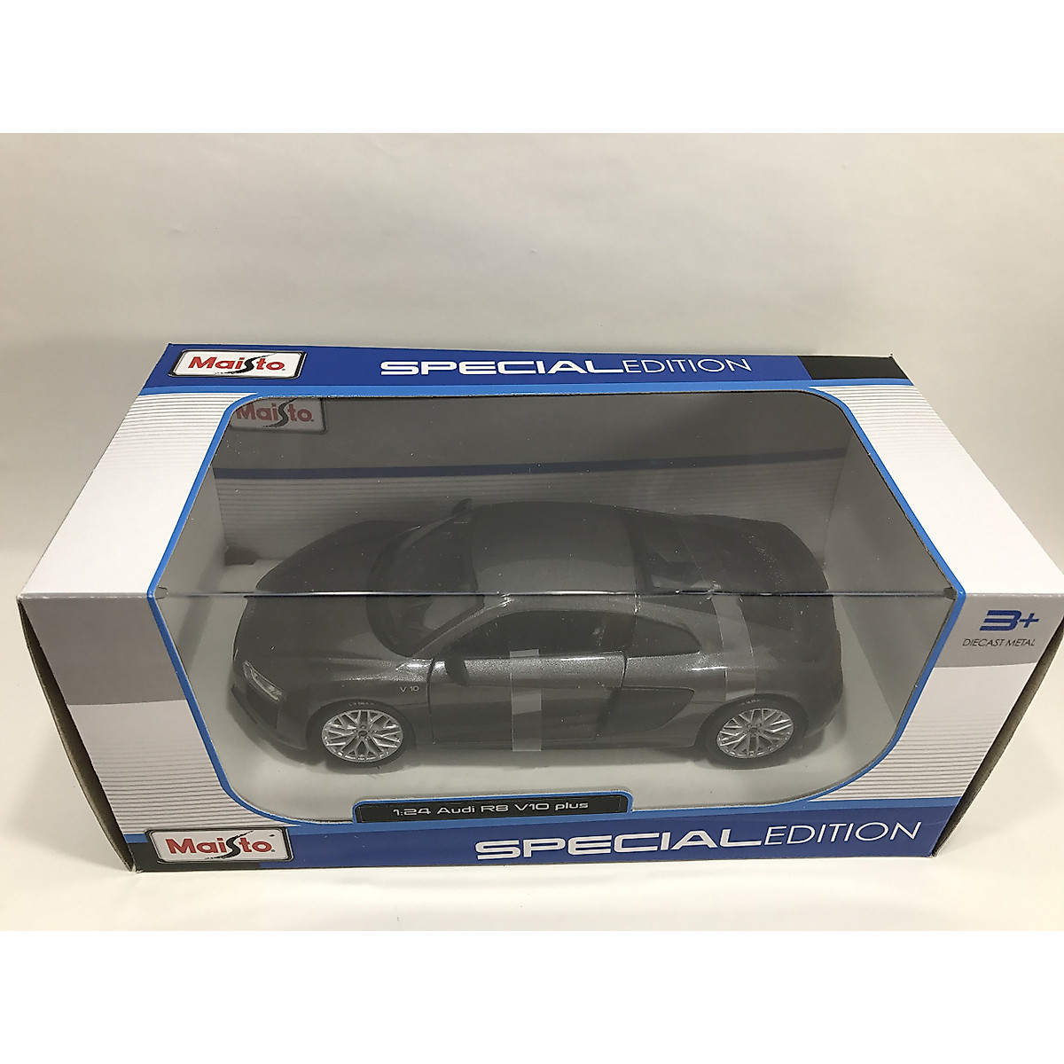 Maisto - 31513 - Audi R8 V10 Plus - Scale 1:24 - Metallic Grey