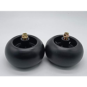 2 pcs Deck Wheels + Shoulder Bolts, Lock Nuts For 133957 174873 532133957 532174873 Replace 734-03058, 753-04856. 92683, 92265. M84690