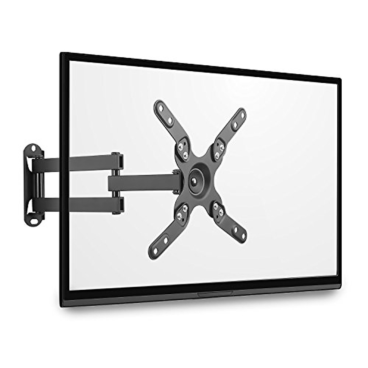Mount-It! TV Wall Mount Monitor Bracket with Full Motion Articulating Tilt Arm, 15" Extension Arm Fits 17 19 20 22 23 24 26 27 28 29 30 32 35 37 39 42 47 LCD LED Displays up to VESA 200x200