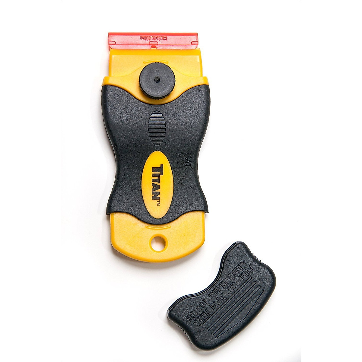 Titan Mini Scraper with 5 Metal and 10 Plastic Blades Razor Scraper for Removing Glue, Sticker, Decals, labels Tint from Car Window and Glass