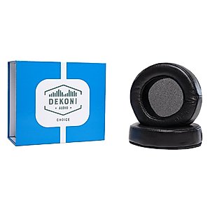 Dekoni Audio Earpads for Beyerdynamic DT Series - Comfortable Replacement Ear Pads for DT 990 Pro, Enhanced Sound Quality, Durable Design (Choice Leather)