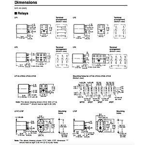Omron LY2-AC110/120 (Pack of 2) General Purpose Relay,Double Pole Double Throw Contacts, 9.9 to 10.8 mA at 50 Hz and 8.4 to 9.2 mA at 60 Hz Rated Load Current,