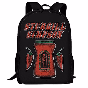CASOWAT Sturgill Singer Simpson Backpack Laptop Backpacks Outdoor Travel Bags Double Shoulder Bag For Men Women