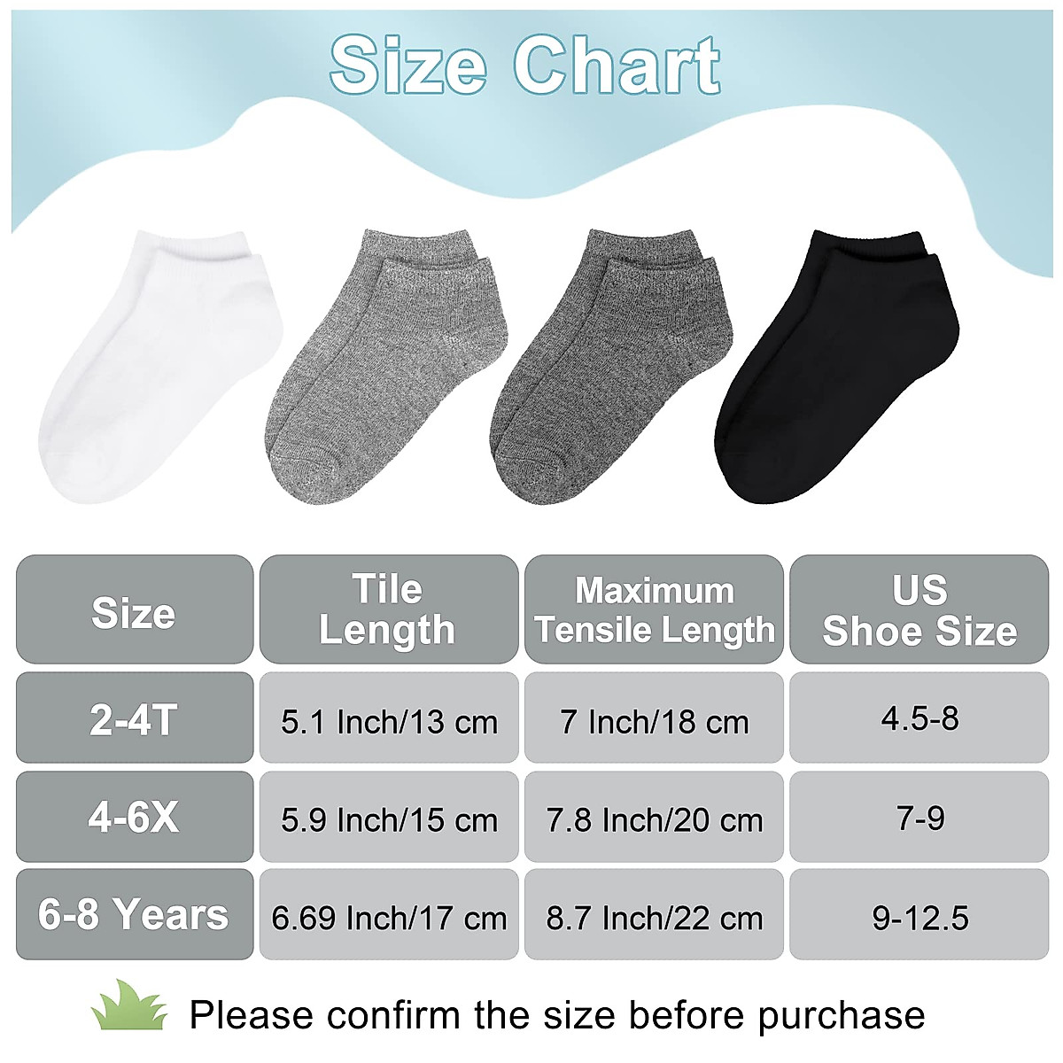 URATOT 24 Pairs Kids' Low Cut Socks Boys' or Girls' Half Cushion Socks Athletic Ankle Socks