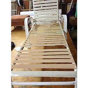 2" x20' ft Vinyl Straps for Patio Chairs Repair Outdoor Lawn Furniture Strapping Matte Finish (Gray) + 20 Free Rivets!