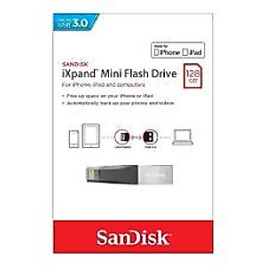 SanDisk 128GB USB 3.0 iXpand Mini Flash Drive Stick For iPhone 6 SE iPad